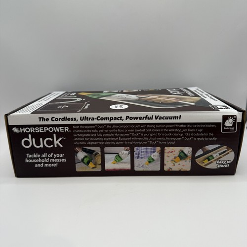 Horsepower Duck Vacuum Rechargeable Handheld Vacuum with Accessories ...