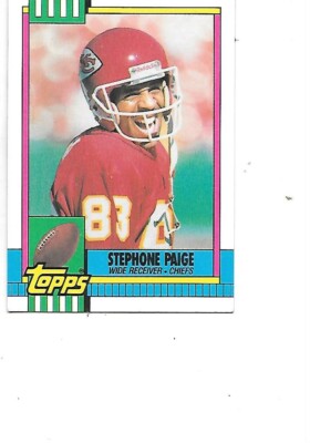 Stephone Paige 1990 Topps Football Card #258 Kansas City Chiefs | eBay