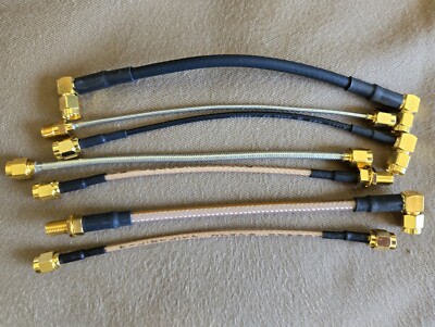 Amphenol SMA Flexible Cable Assembly Sample Kit 7 cables 6" lengths | eBay