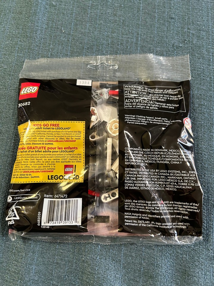 LEGO 30682 NASA Mars Rover Perseverance LEGO Technic Polybag ...