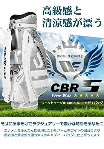 WORLD EAGLE WE-CBR5 caddy Golf bag Silver White | eBay