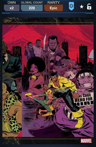 Topps Marvel Collect Digital 2021 Instinct LUKE CAGE Connecting Covers ...