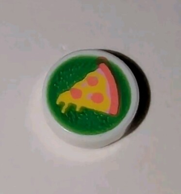 LEGO Tile Round 1x1 PIZZA SLICE PEPPERONI Pattern Piece Part ...