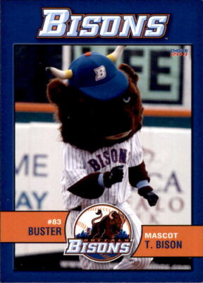 2011 Buffalo Bisons Choice #30 Buster T. Bison MASCOT - NM Baseball ...