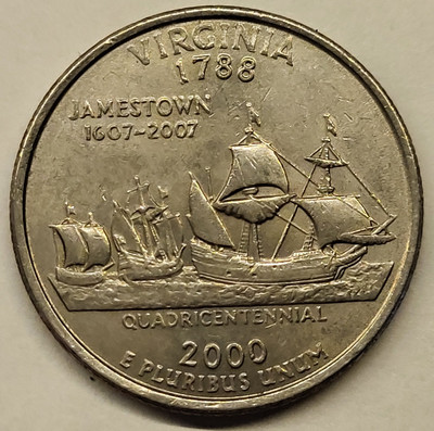 2000 D Virginia State Quarter. | eBay