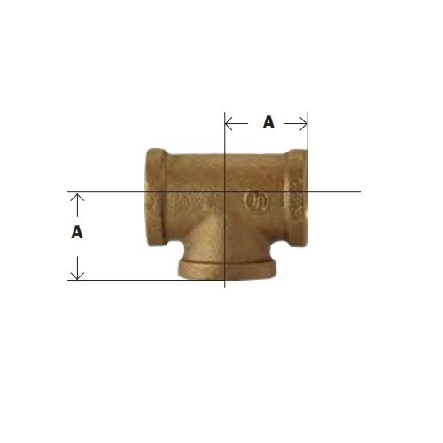 1/4" Bronze Tee 44251 (Pack of 10) | eBay