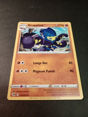 Pokemon Fusion Strike Grapploct Uncommon Card 153/264 NM | eBay
