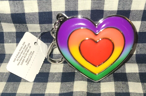 NEW Rainbow Heart PocketBac Sanitizer Holder Bath & Body Works FREE ...