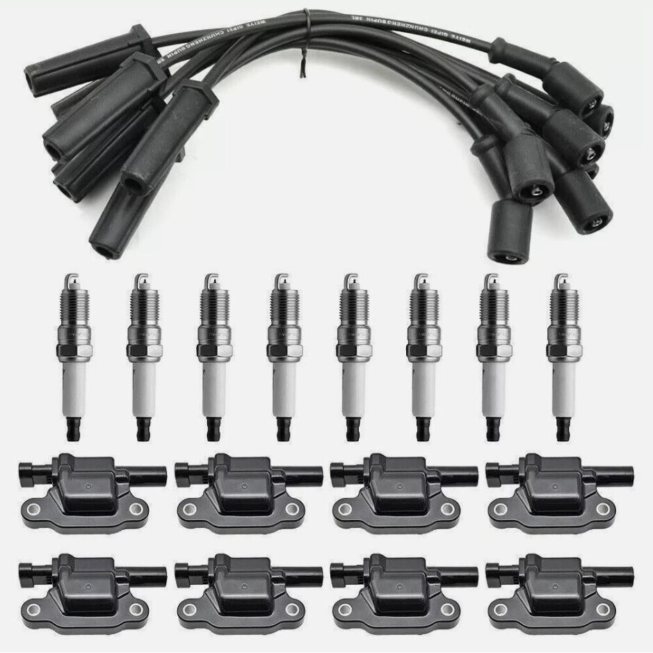 8 PACK UF413 Ignition Coil + 41-110 Spark Plug+9748UU Wire Fit For GMC ...
