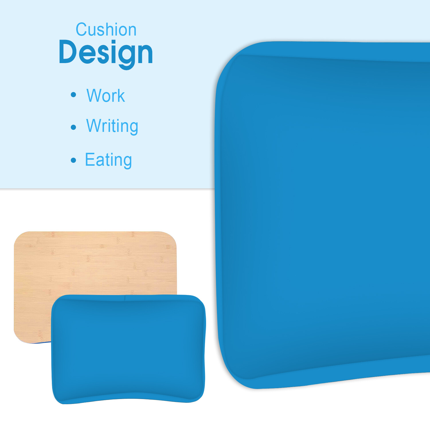 2X Portable Lap Tray w/ Bean Bag Cushion Laptop iPad Table Desk Pillow ...