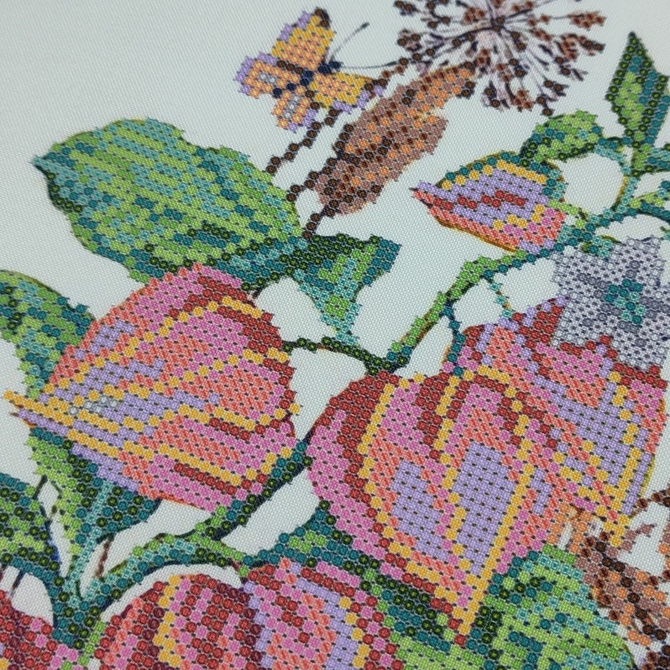 Bead Embroidery Kit DIY Craft Kit stamped Bead Needlepoint Physalis tk ...