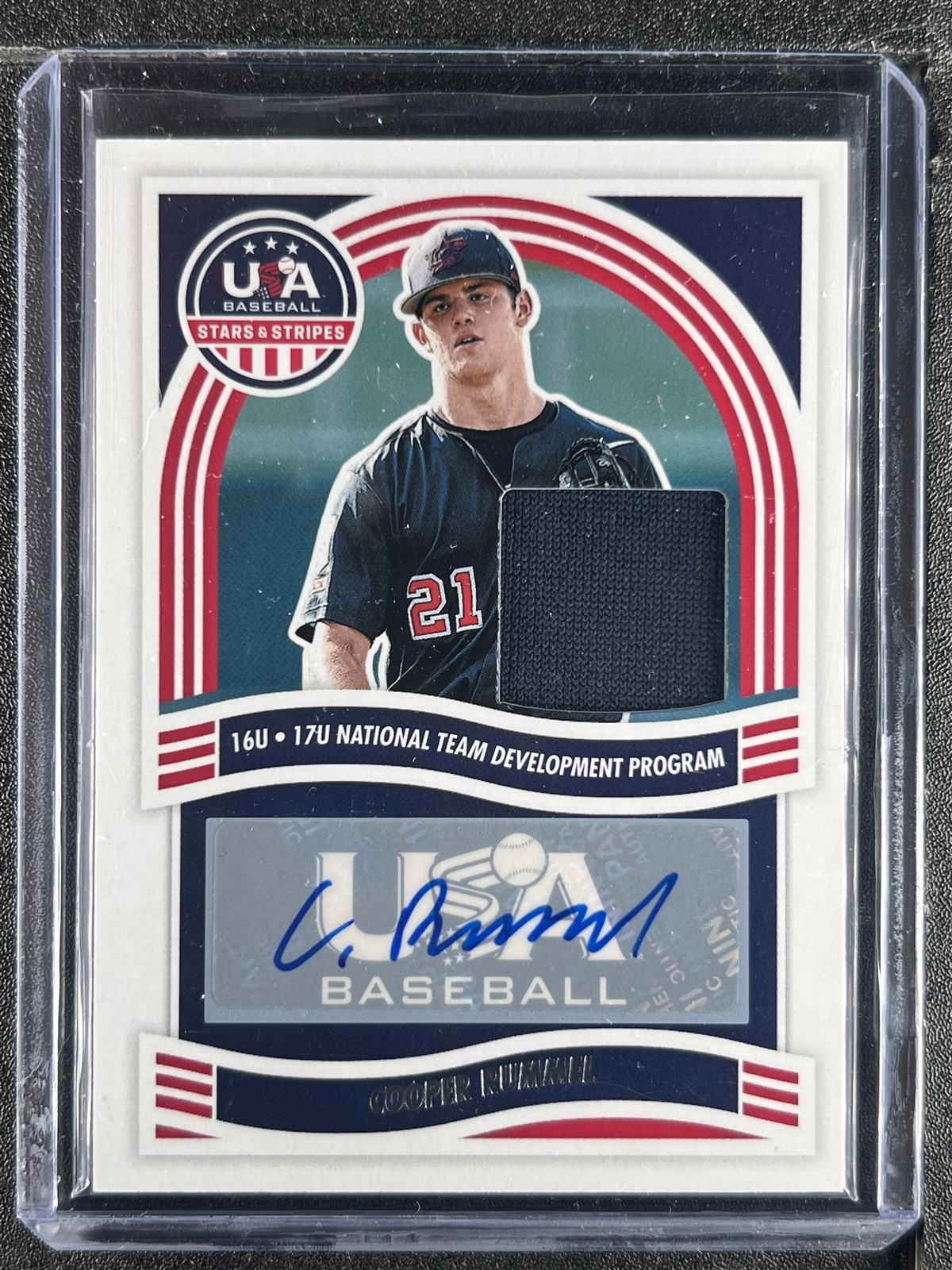 Rummel, Cooper - 2024 USA Baseball Stars & Stripes - Swatch/Autograph ...