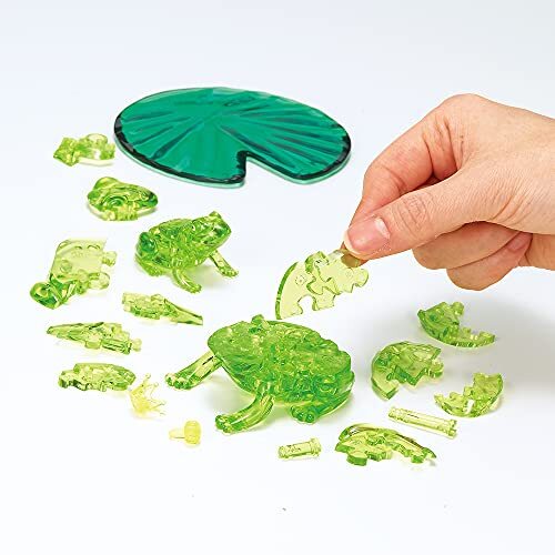 Beverly 3D Crystal Puzzle FROG 42 Piece 50273 JAPAN Free Ship via FedEx ...