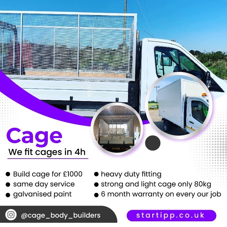 FORD TRANSIT TIPPER GRP HIGH SIDES, Transit tipper, cage tipper, tipper ...