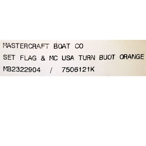 MasterCraft Boat Raised Decals 750612K |MC USA Orange Stickers (Kit) | eBay