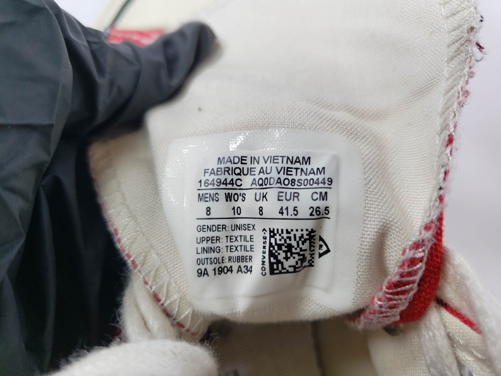 Converse Chuck 70 Canvas High Top Sneakers Men's Size 8 Red (Minor ...