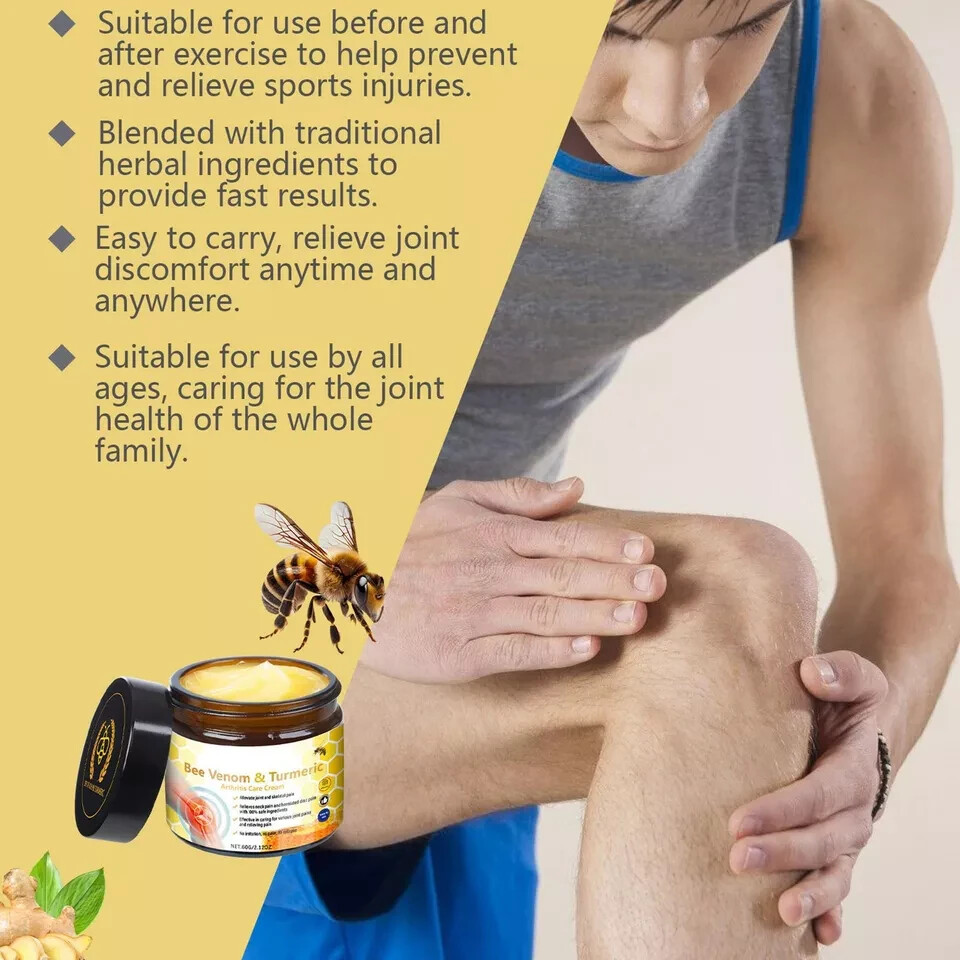 🌿 Premium Bee Venom Joint Therapy – Topical Cream for Joint Care 🐝 ⭐⭐⭐⭐ ...