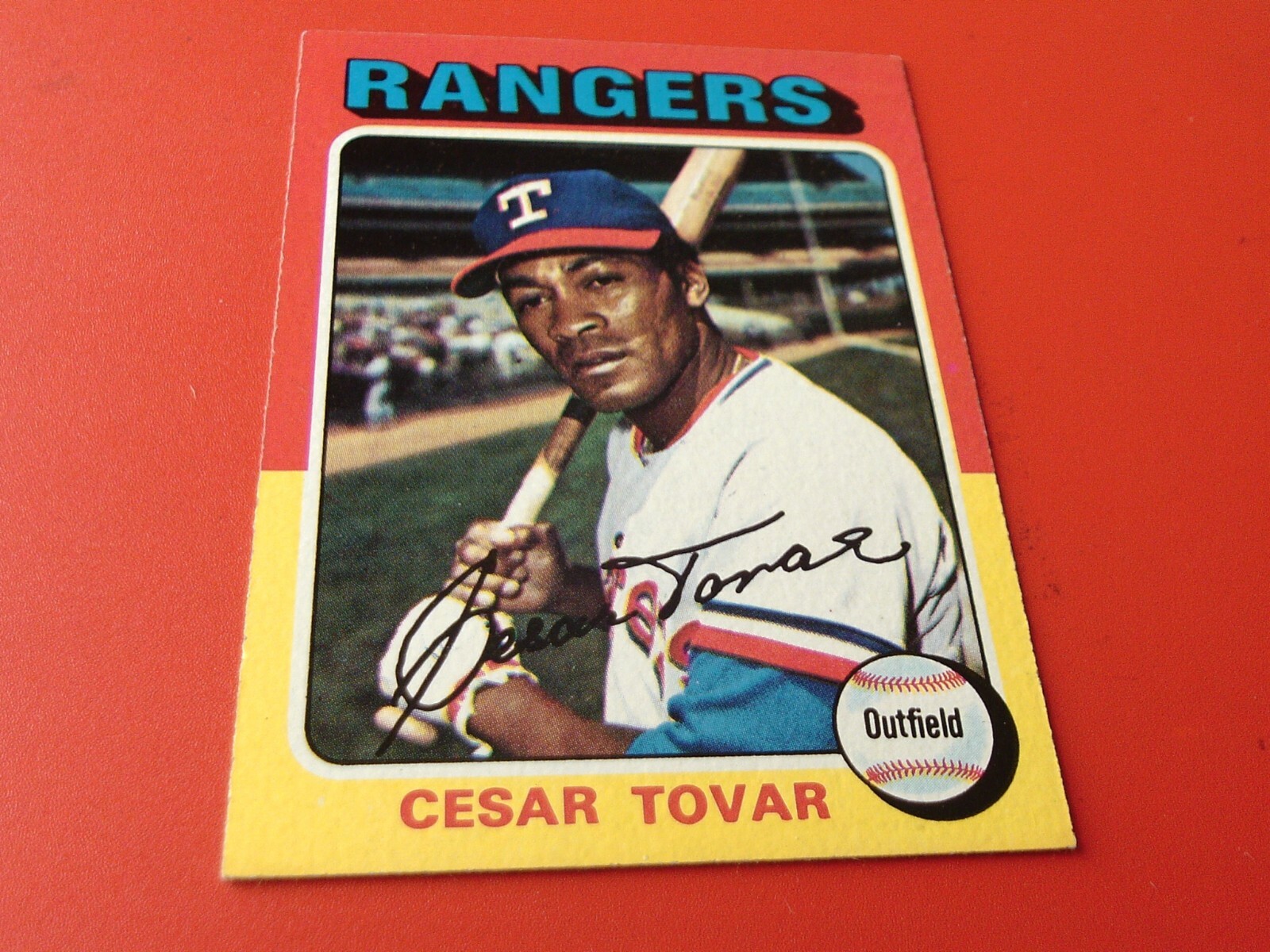 1975 CESAR TOVAR # 178 TOPPS RANGERS BASEBALL NM / MINT+ !! | eBay