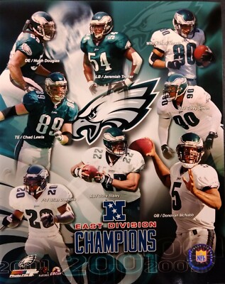 PHILADELPHIA EAGLES 2001 NFC East Division CHAMPIONS 8x10 Photo | eBay