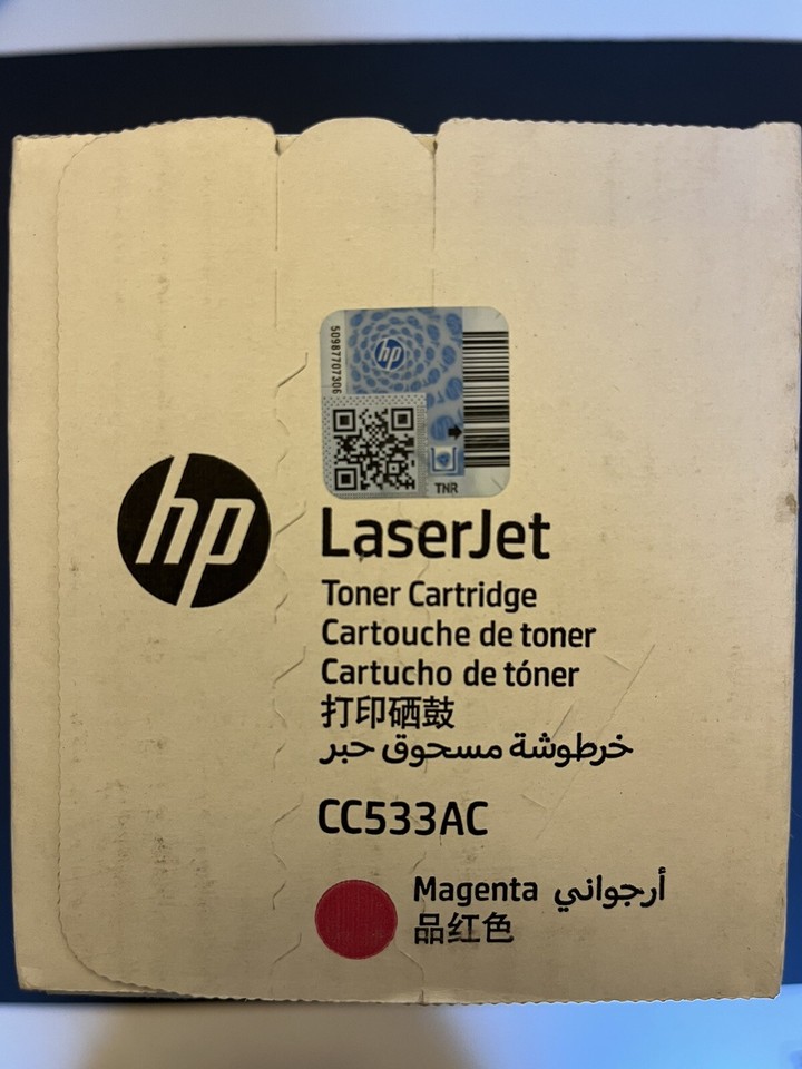 HP LaserJet CC533AC Magenta Toner Cartridge Sealed Box | eBay