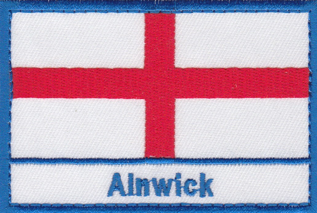 Alnwick England Town & City St George Cross Embroidered Sew on Patch ...
