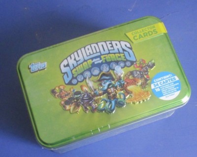 boite métal skylanders collector card 34 cartes + 16 stickers | eBay