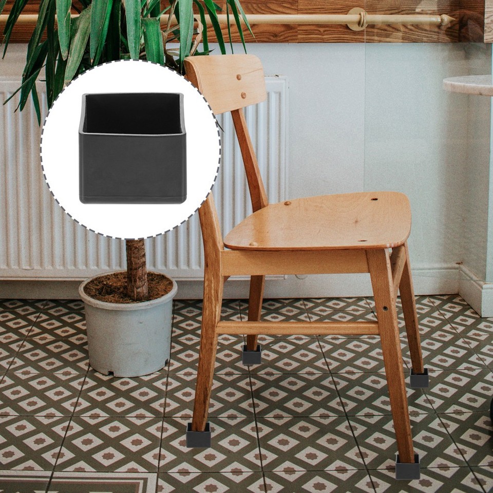 12Pcs Square Chair Leg Cover Floor Protector Table Sofa Chair Leg ...