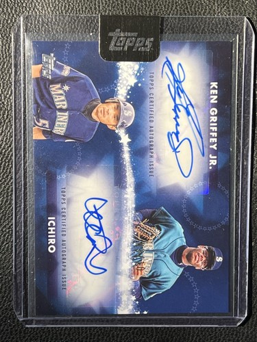 ICHIRO & KEN GRIFFEY JR 2024 Topps Baseball Stars Dual Auto 3/10 | eBay