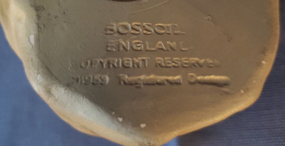 Vtg Bosson England, Artist Signed Tribal Chalk Ware Portrait Bust Wall ...