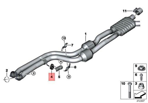 Genuine BMW X3 X4 M M3 M4 GTS F30 F31 F32 F33 F34 Rubber Mounting ...