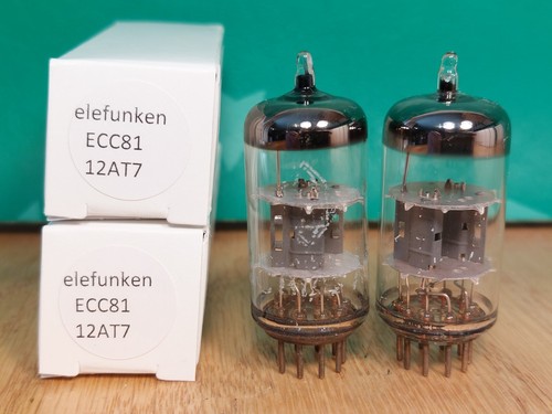 Pair of Telefunken 12AT7 ECC81 Vacuum Tubes #8 - 10% matched | eBay