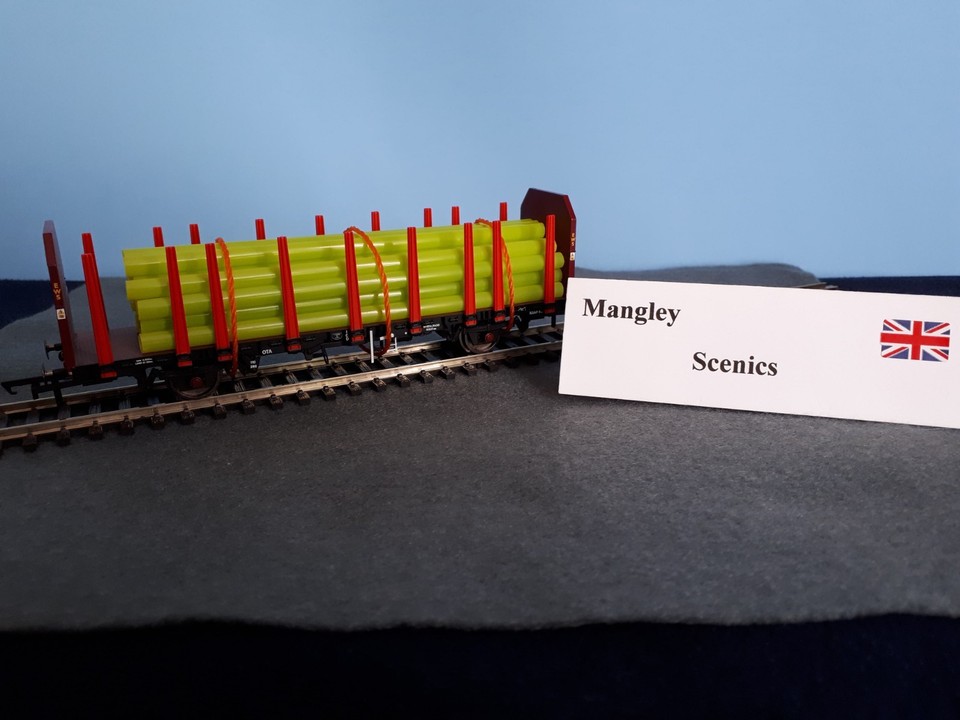 MANGLEY SCENICS 1/76 Scale pipe load for Hornby OTA wagon model railway ...