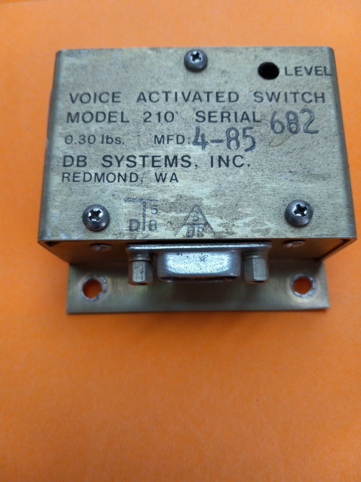 Aviation Voice Activated Switch 210 P/N 210 S/N 682 | eBay