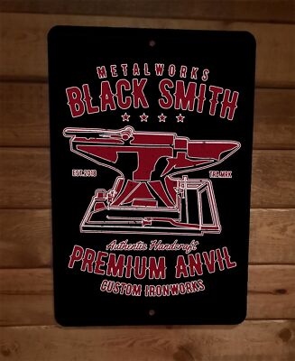 Metalworks Black Smith Premium Anvil Custom Ironworks 8x12 Metal Wall ...