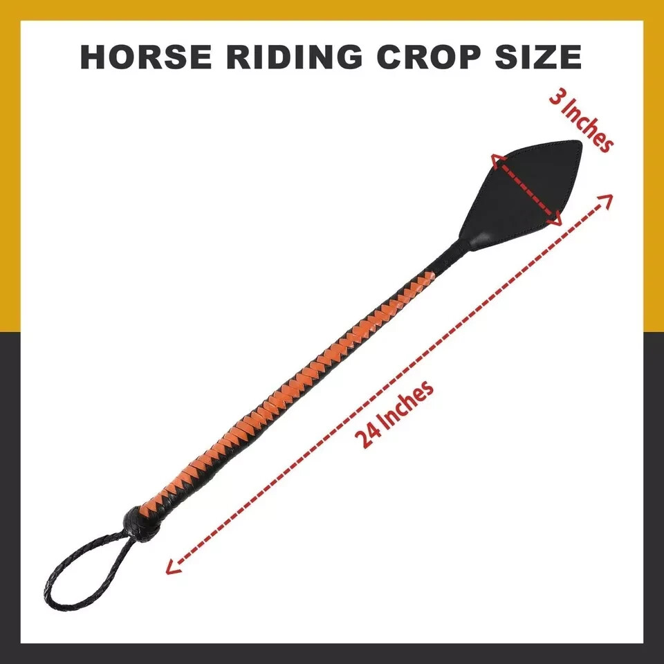 Riding Crop Real Cowhide Leather Horse Whip Crop for Equestrian Horses ...