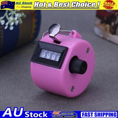 Portable Counters Digital Display Manual Pull Counter Accessories (Pink ...