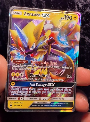 Pokémon TCG Zeraora GX Lost Thunder 86/214 Holo Ultra Rare | eBay