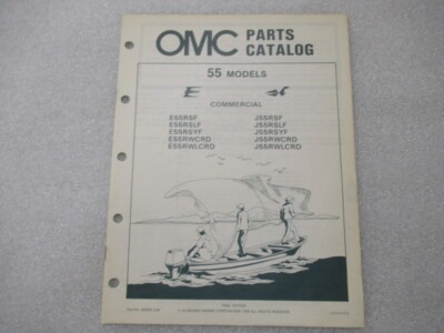 PM73 1985 OMC Commercial Outboard 55 Models Final Edition Parts Catalog ...