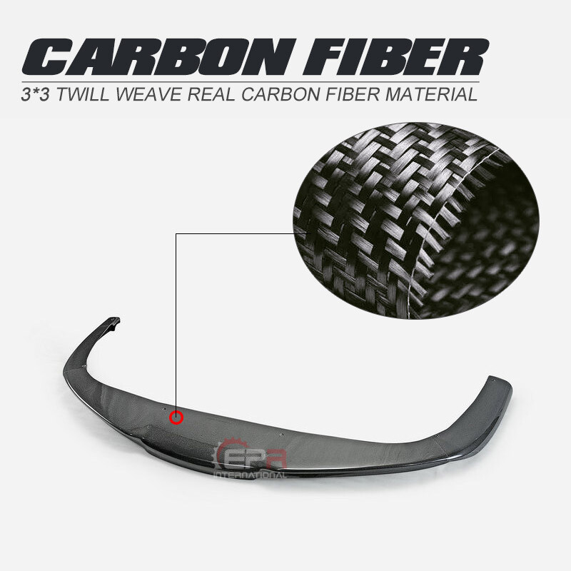 For Ferrari F430 P TYPE Carbon Fiber Front Lip Bumper Splitter Body kit ...