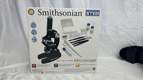 Microscope Kit Kids Ages 8+ STEM Smithsonian 42409222492| eBay