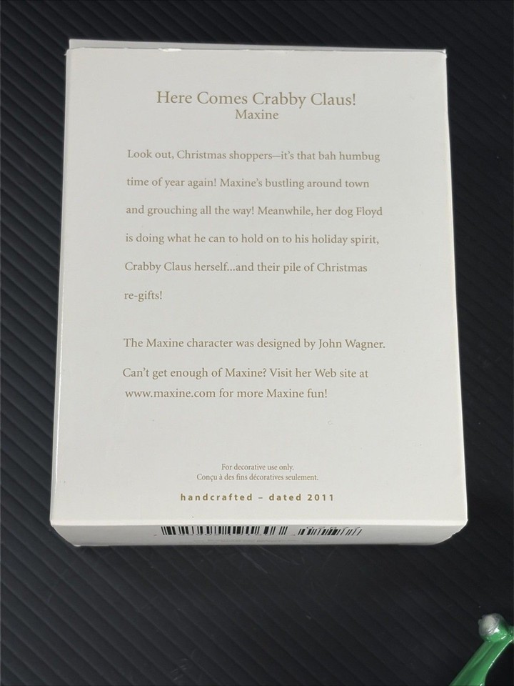 Hallmark Keepsake Ornament 2011 'Here Comes Crabby Claus' Maxine Green ...