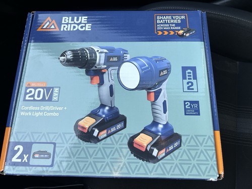 Unopened Blue Ridge Tools Cordless Drill/Driver & Work Light Combo ...