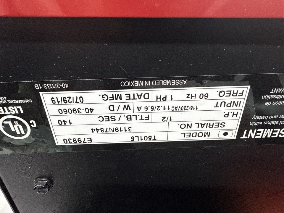 LiftMaster Logic 5.0 1/2 HP Commercial Door T501L5 E79930 - Read | eBay