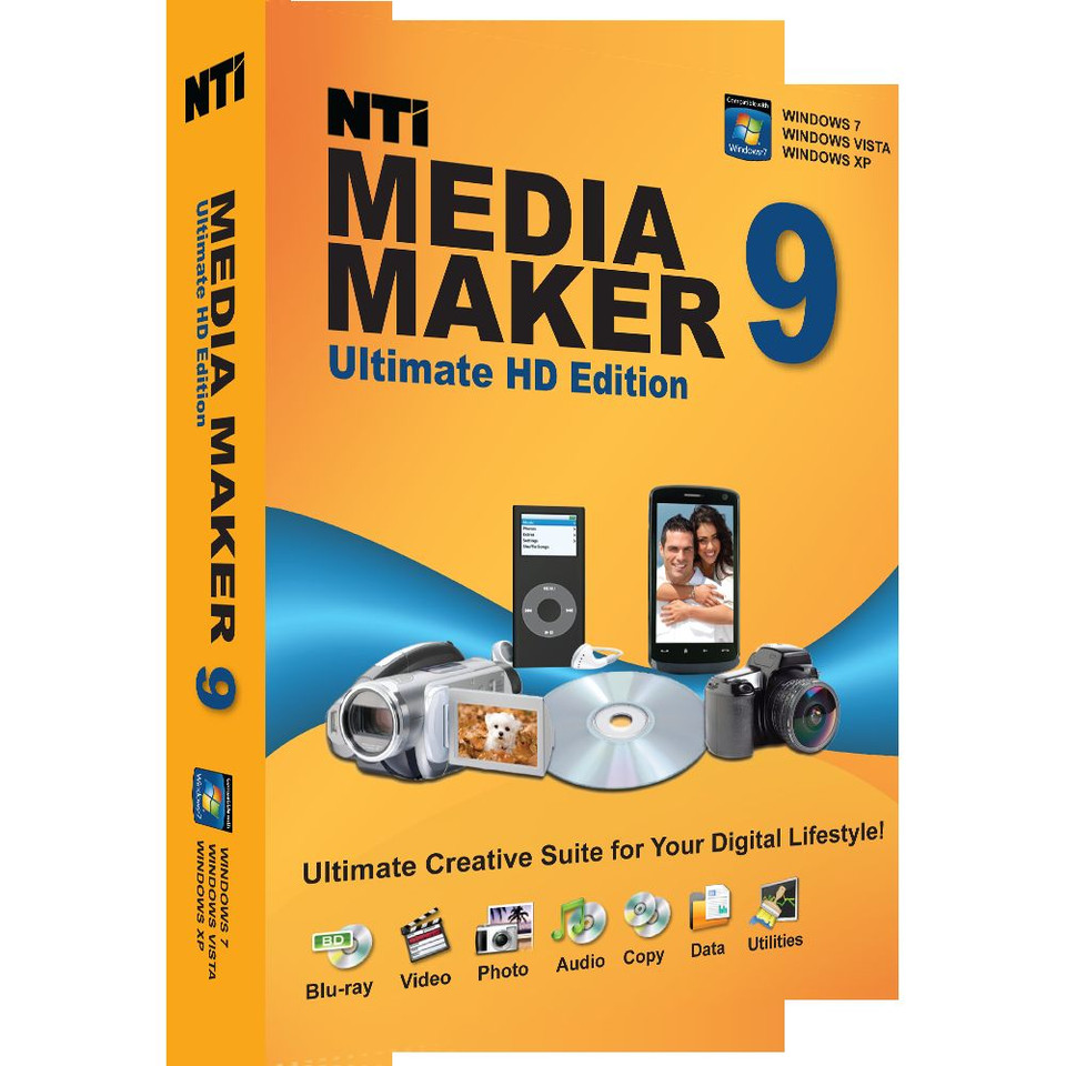 NTI Media Maker 9 Ultimate Ed. - CD DVD BD Burning Multimedia Suite for ...