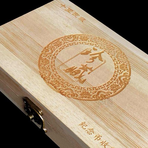 100X Coin Capsules Storage Box with Wooden Display Case Holder Collect ...