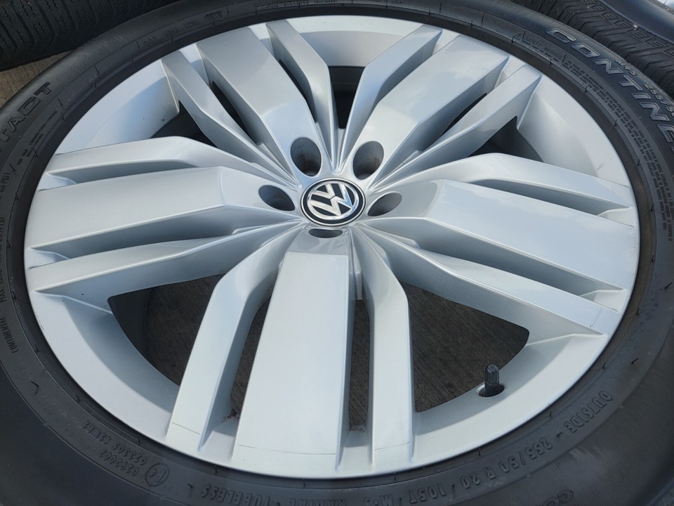 20" VW Atlas OEM wheels rims tires gray 70029 Audi Q7 Q8 2020 2021 2022 ...