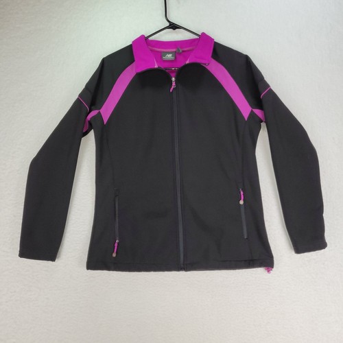 Women's New Balance Black & Pink Running Jacket Full Zip Size Medium RN ...