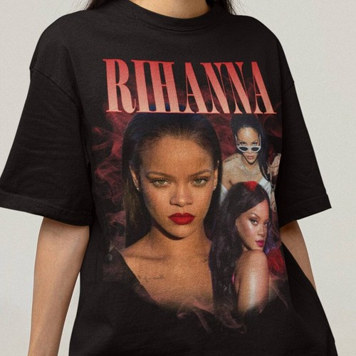Vintage Riri 90s Rihanna Graphic T-Shirt Rihanna Fan Gift RnB Rapper ...