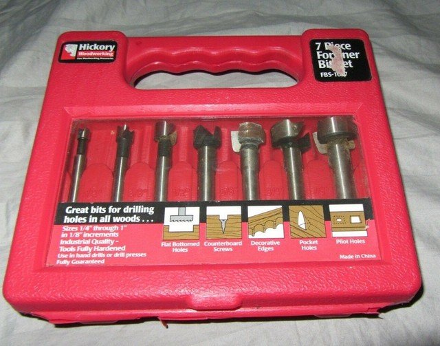 Hickory Woodworking 7 Piece Forstner Bit Set FBS-1007 for sale online ...