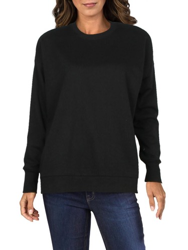 DANIELLE BERNSTEIN Womens Black Long Sleeve Jewel Neck Sweater Size: M ...